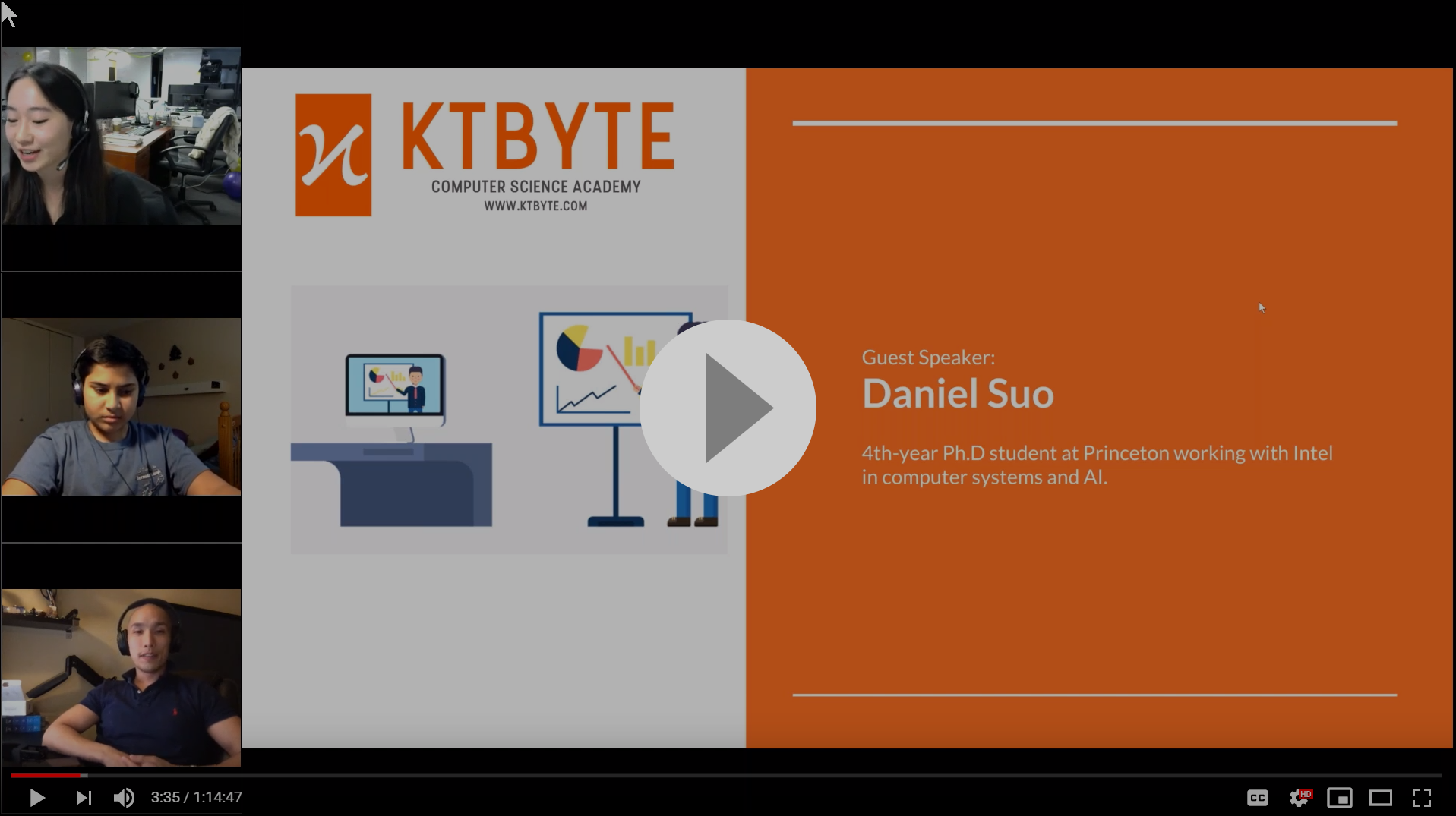 Webinar with Daniel Suo: A Career in Computer Science | Talks @ KTBYTE – KTBYTE Computer Science ...